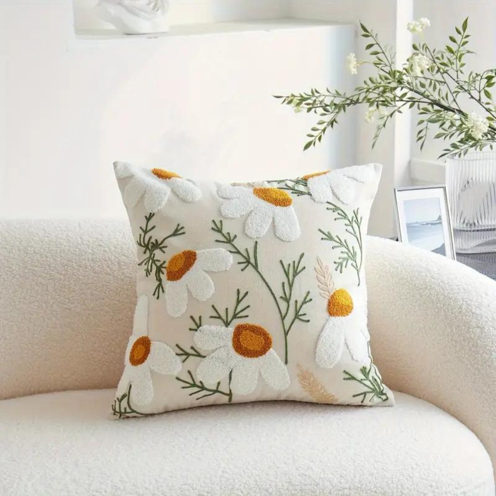 Elegant Plant Patterned Cushion Cover – Casa & Beyond